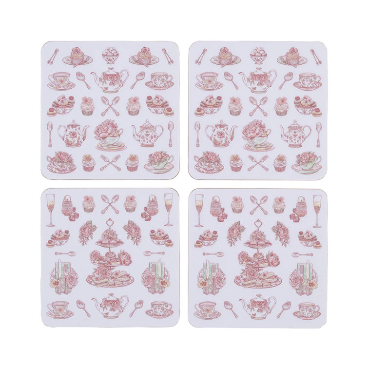 Lark Manor Caywood Cork Square 4 Piece Coaster Set | Wayfair.co.uk