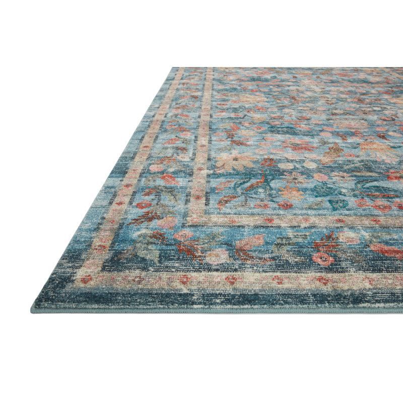 Rifle Paper Co. x Loloi Courtyard Blue Area Rug feat. CloudPile ...