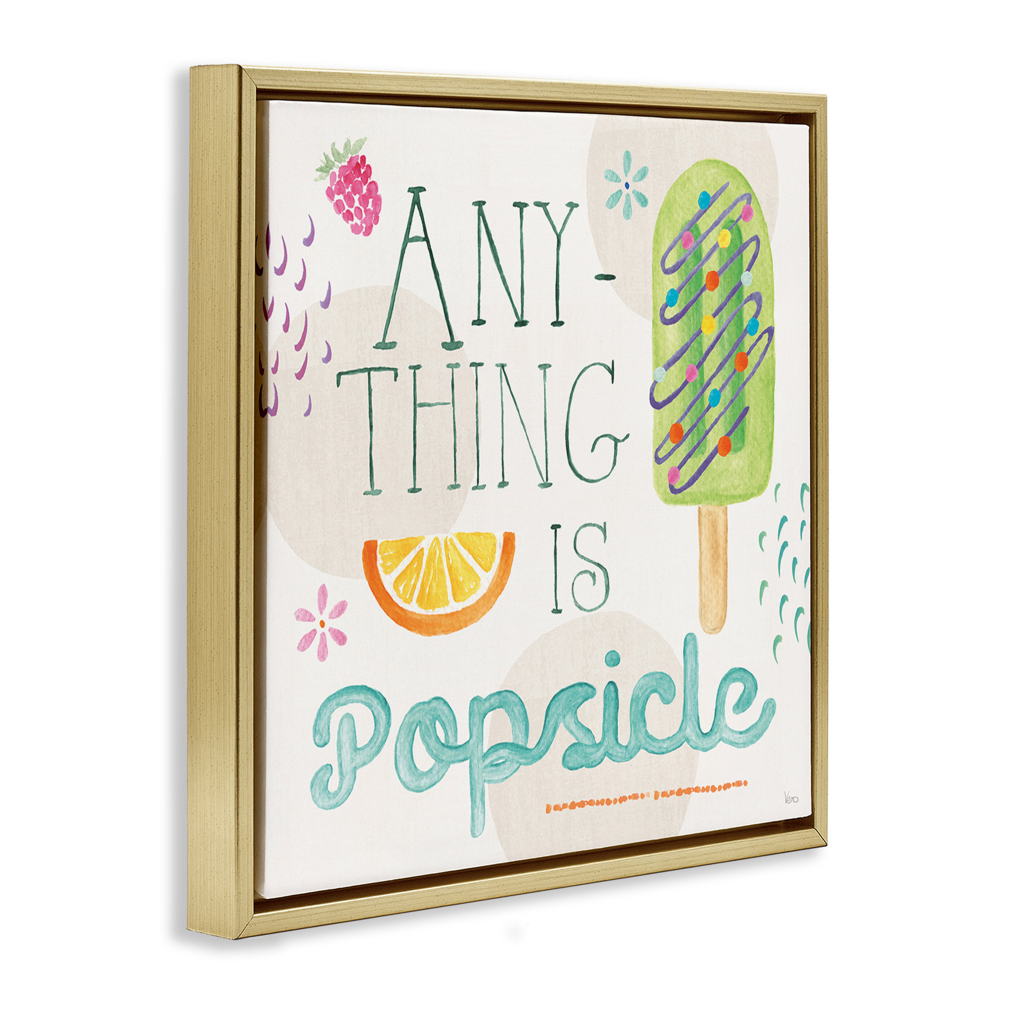 Lark Manor™ Anything Is Popsicle Framed Floater Canvas Wall Art by ...