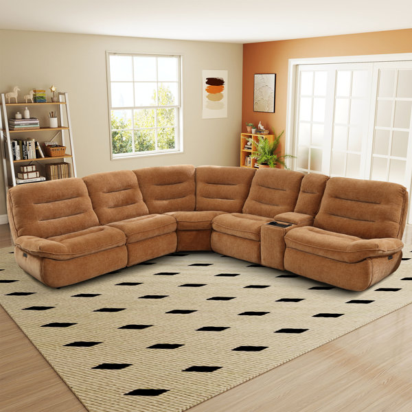 Latitude Run® 124'' W 6-Piece Modern Oversize Zero Gravity Power ...