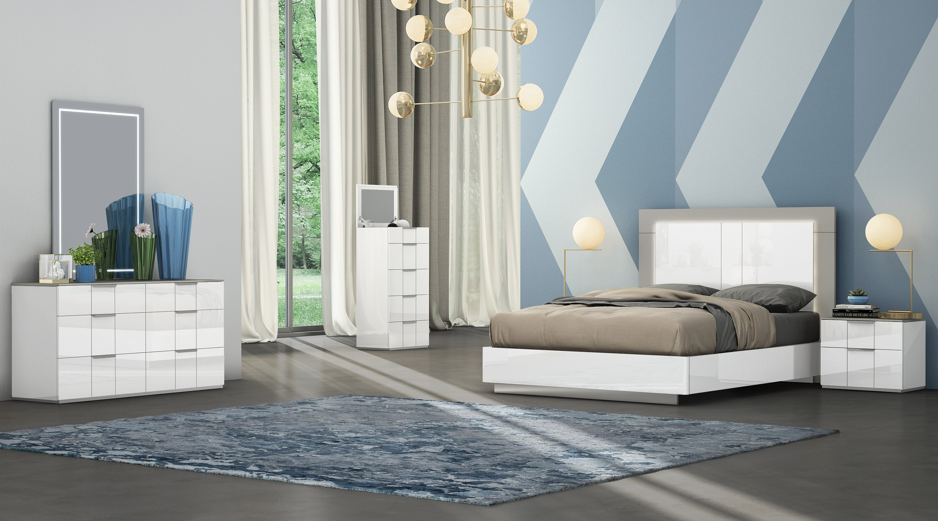 Wrought Studio™ Derrall Platform 6 Piece Bedroom Set | Wayfair