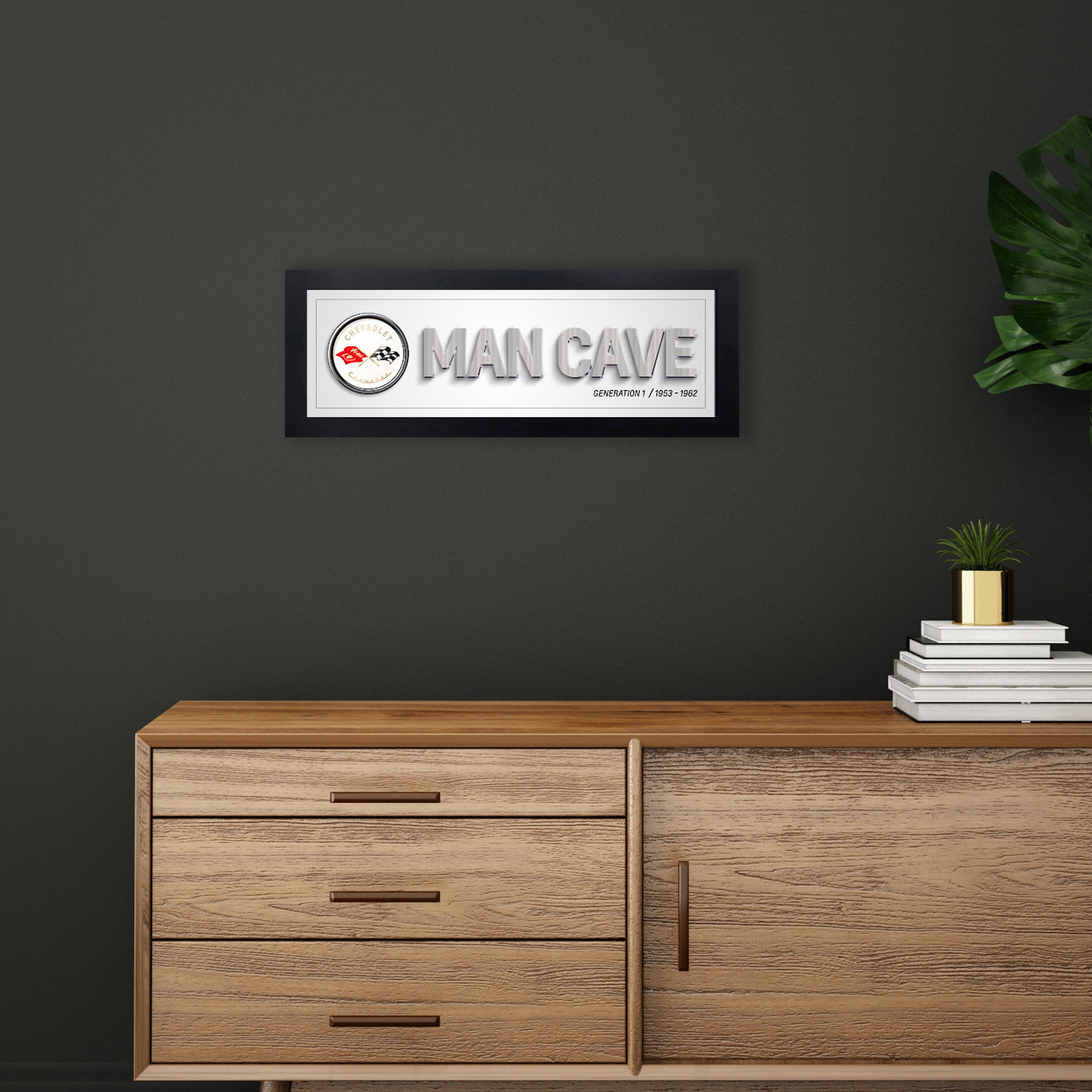 Second Story Collection Corvette Generation 1 Man Cave Framed Art ...