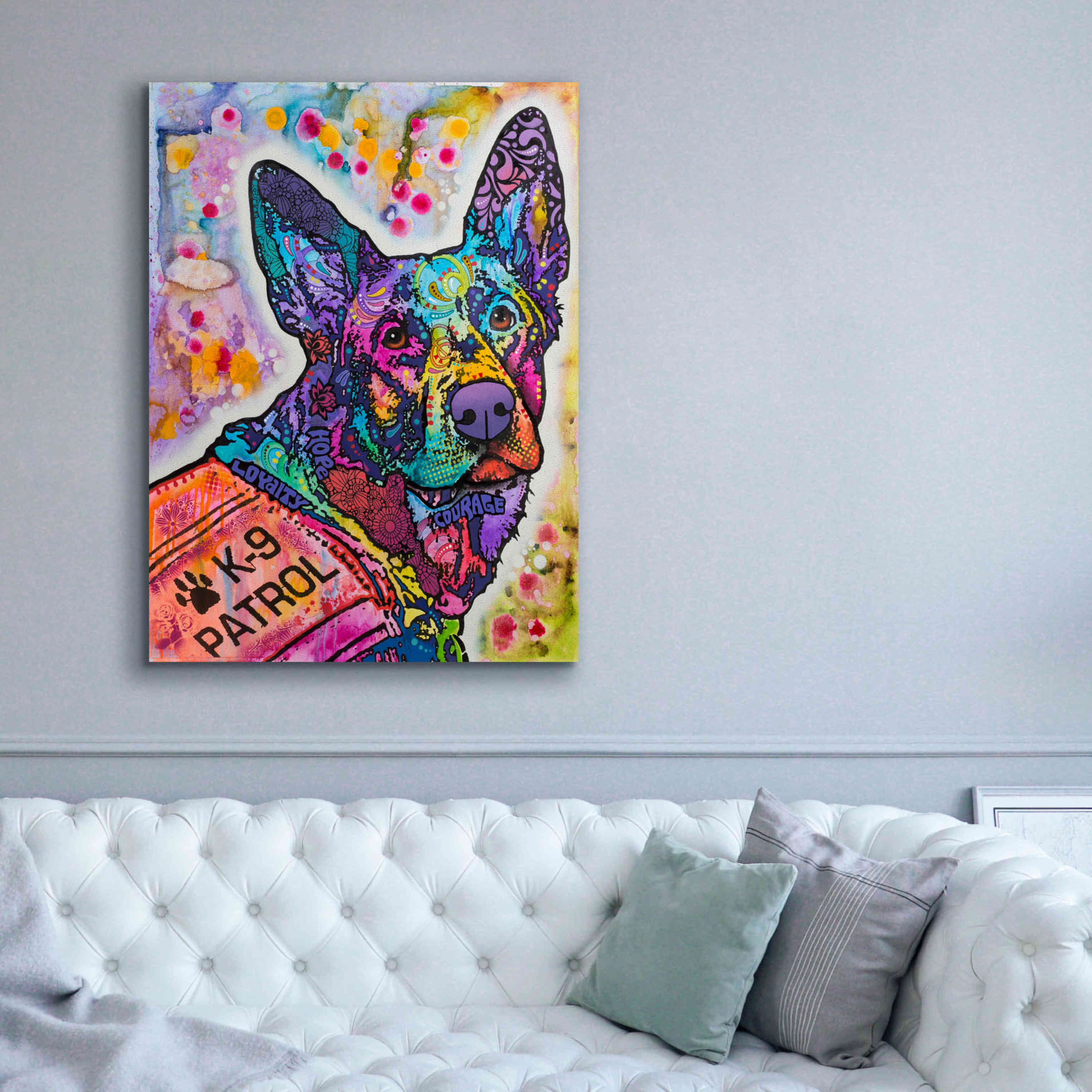 Red Barrel Studio Epic Graffiti 'K9 Patrol German Shep Action' By De K9 ...