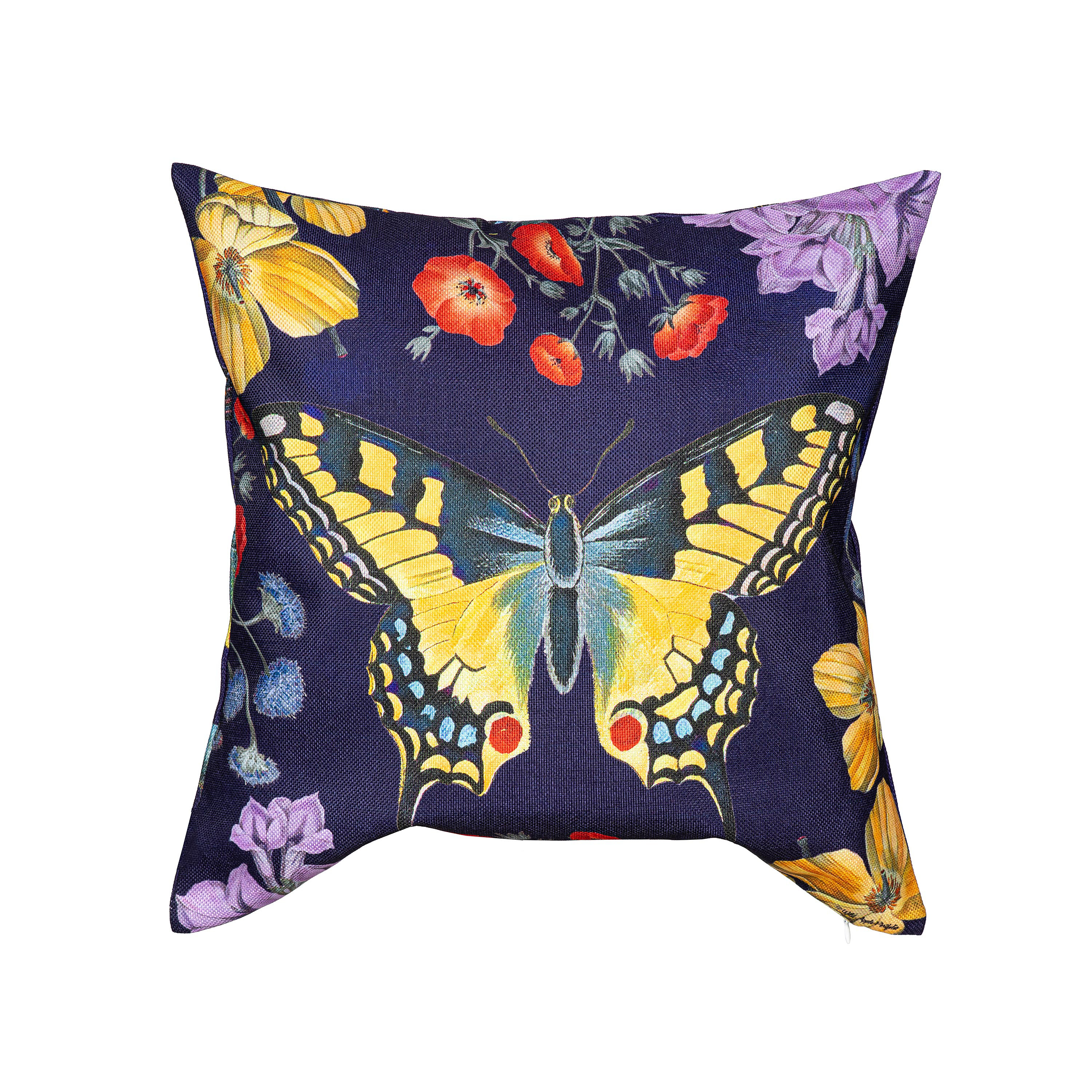Evergreen Enterprises, Inc Butterfly Garden 18" Interchangeable Pillow ...