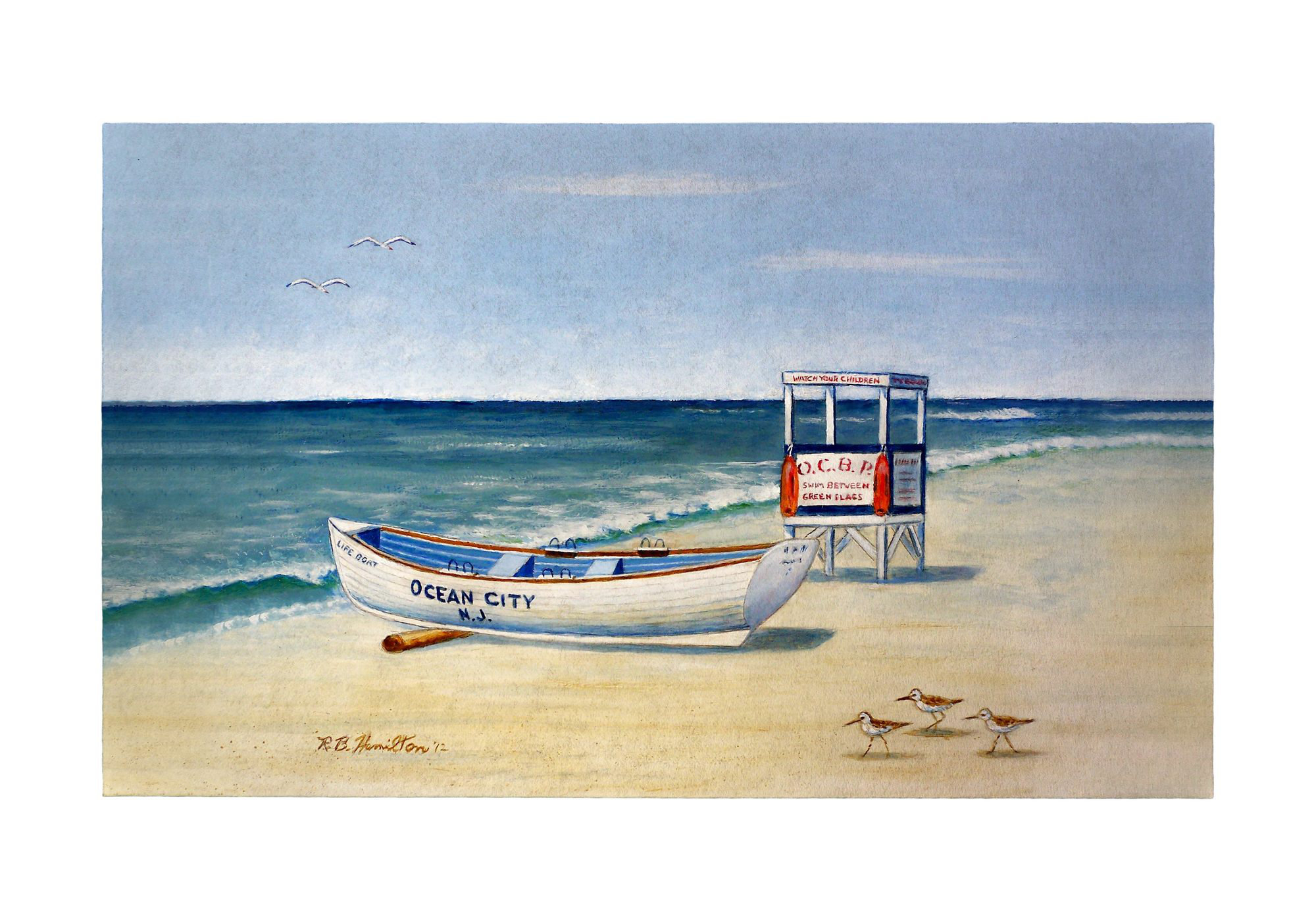 East Urban Home Ocean City Lifeguard Stand 50 in. x 30 in. Non-Slip ...