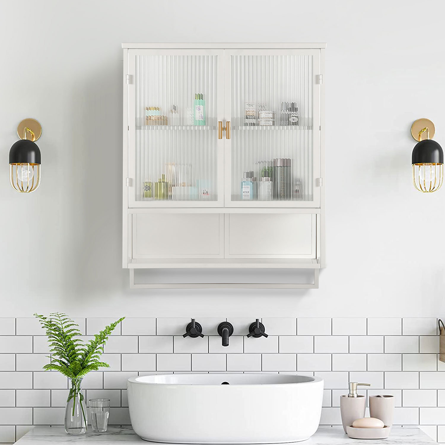 Everly Quinn Raykwon Metal Wall Bathroom Cabinet | Wayfair