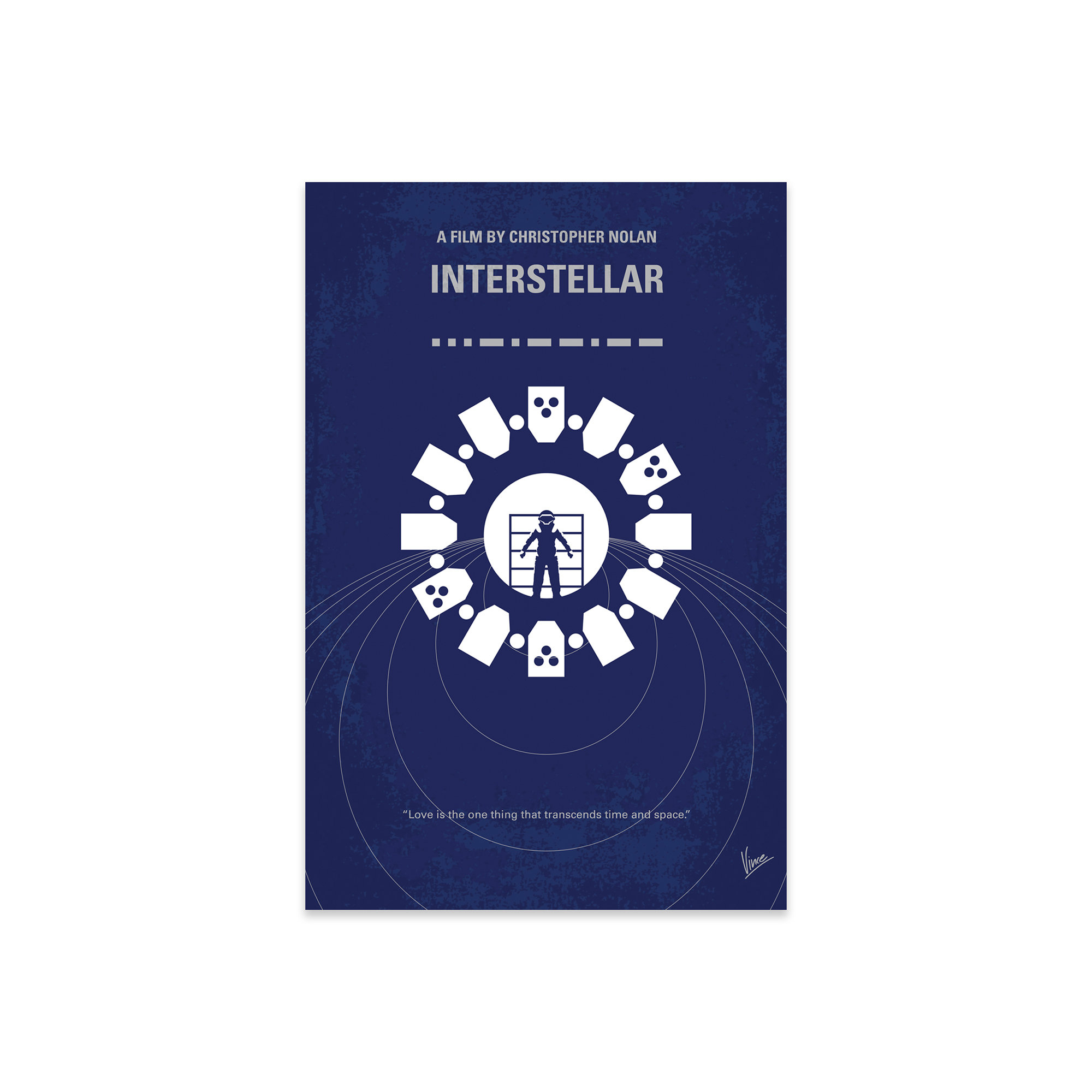 iCanvas Interstellar Minimal Movie by Chungkong - No Frame Print | Wayfair