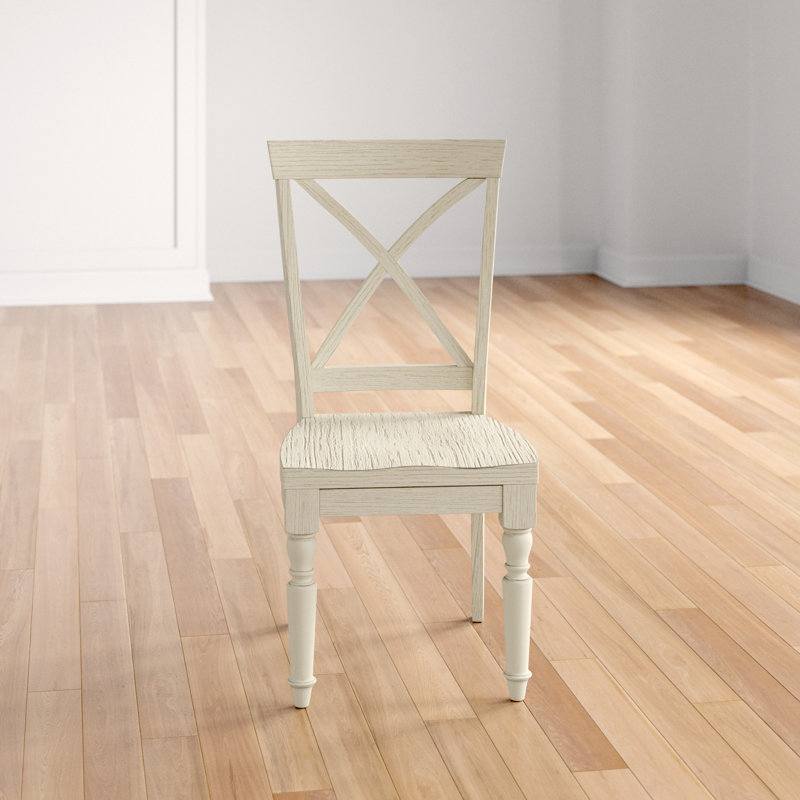 Kelly Clarkson Home Solid Wood Cross Back Side Chair & Reviews | Wayfair