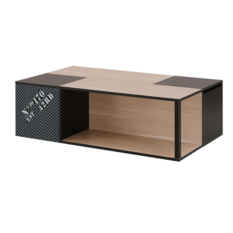 Latitude Run® Dichiera Floor Shelf Coffee Table with Storage | Wayfair