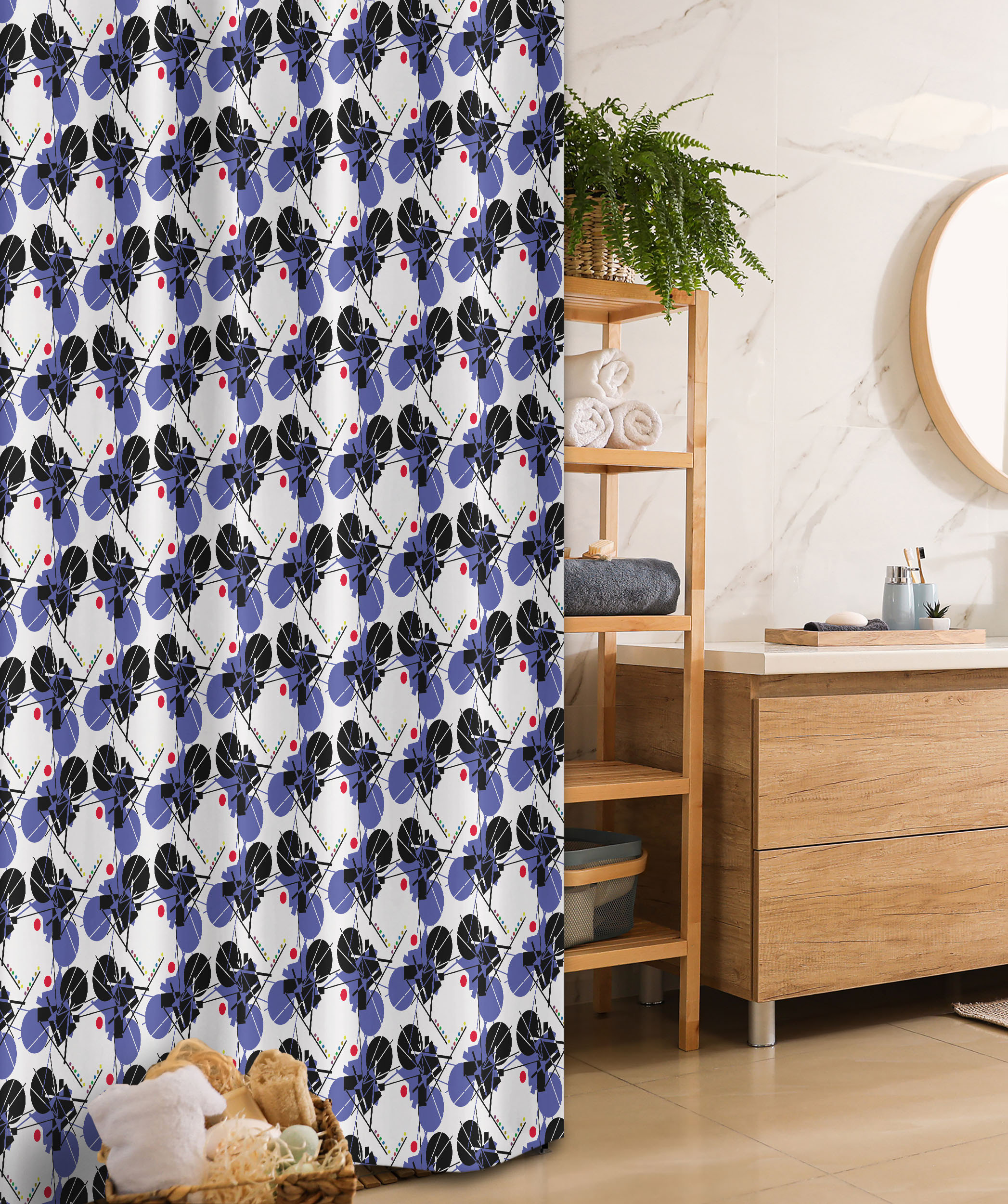 East Urban Home Joyanne Shower Curtain with Hooks Included | Wayfair