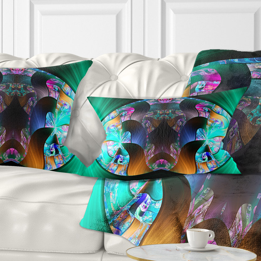 Design Art Grey Capsule in Plasma - Abstract Printed Pillow | Wayfair