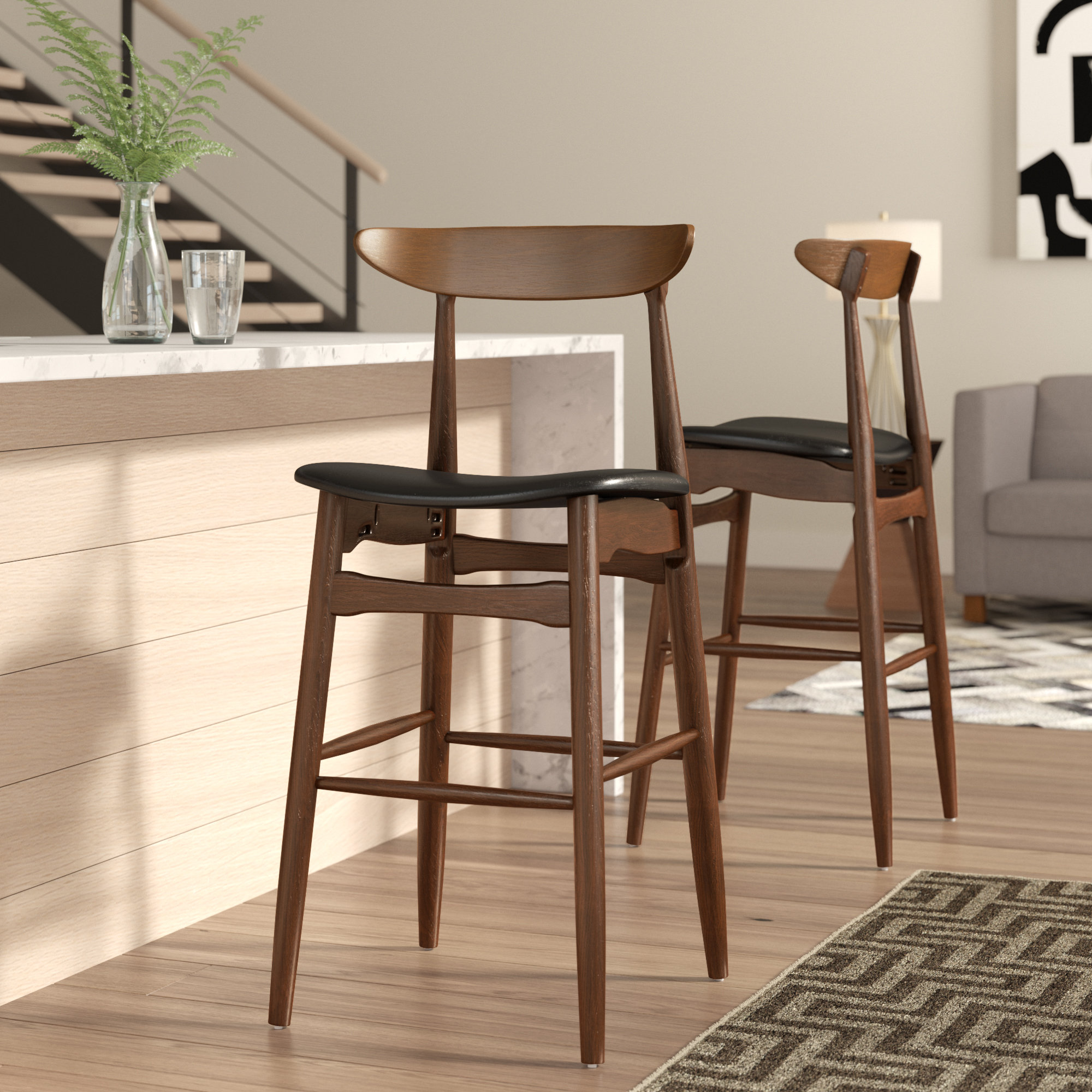 Wade Logan Armoni Bar & Counter Stool & Reviews - Wayfair Canada