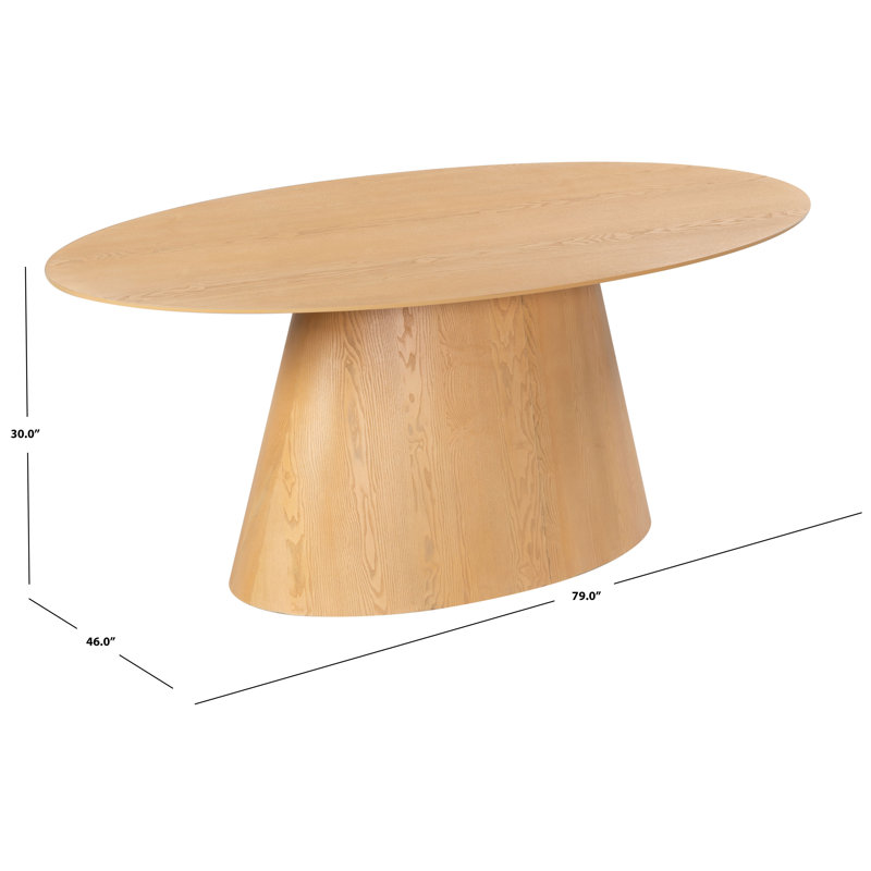 Latitude Run® Kintner 79" Pedestal Dining Table | Wayfair