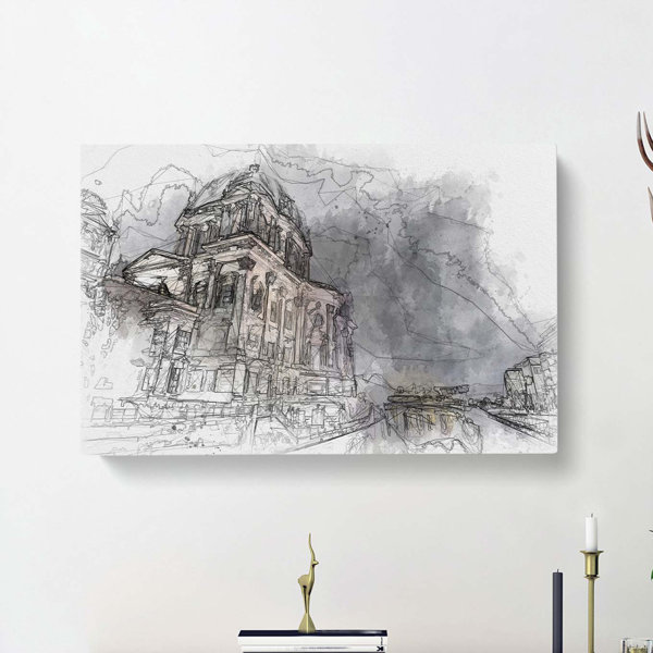East Urban Home Berlin Cathedral In Germany In Abstract - Wrapped ...