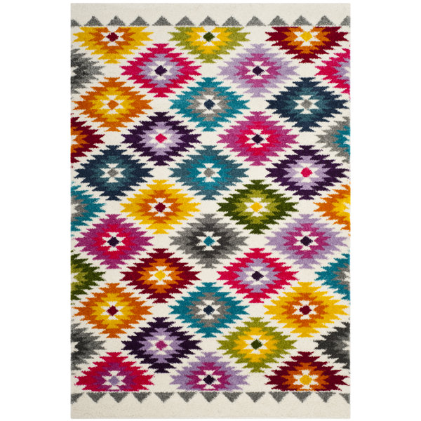 Ebern Designs Cleveland Performance Geometric Rug | Wayfair