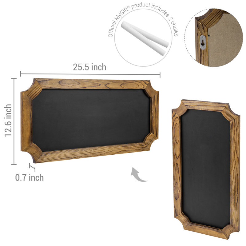 Ophelia & Co. Wall 25.5 Inch Decorative Memo Board Chalkboard | Wayfair