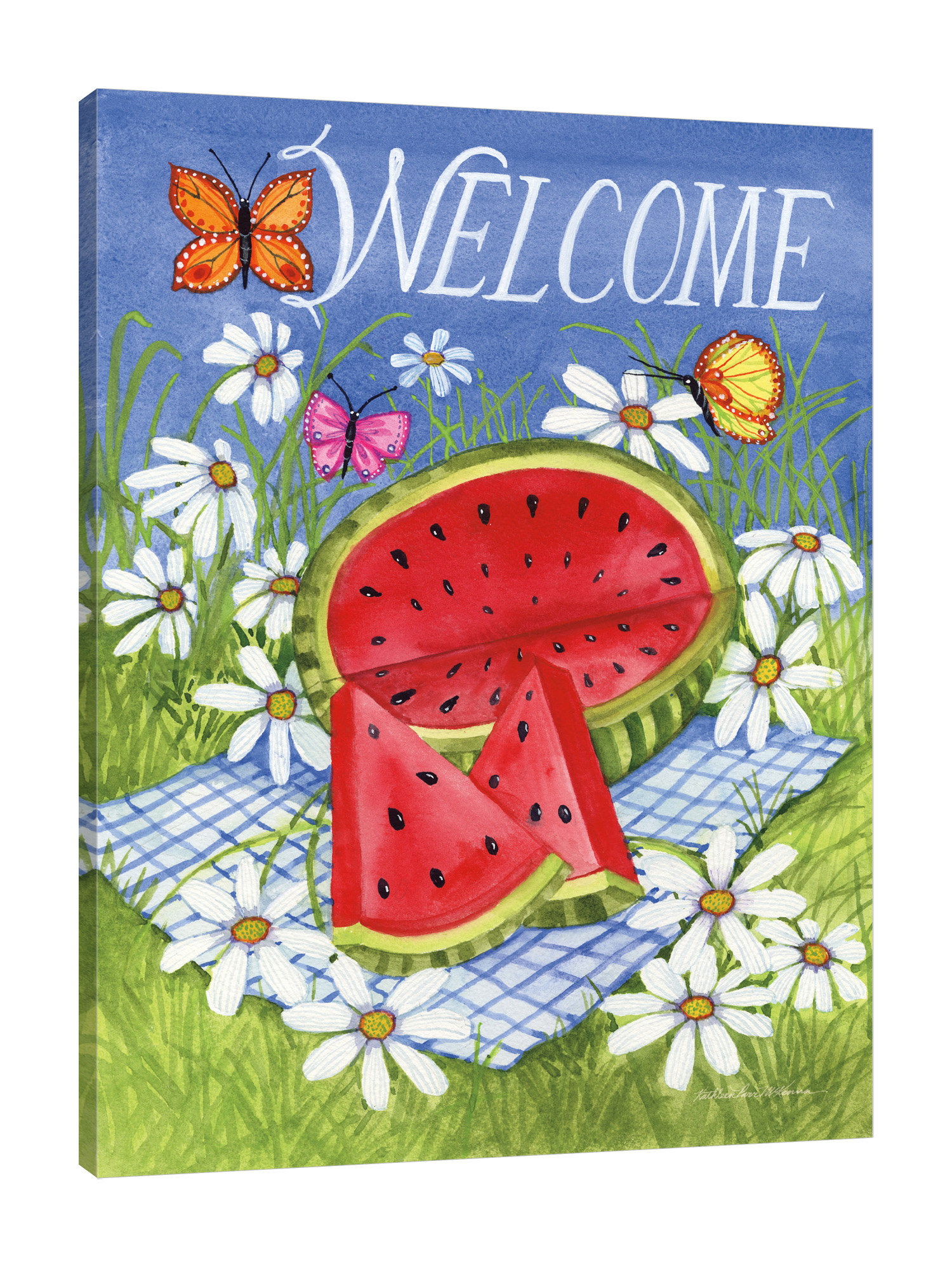 Jaxson Rea "Summertime Welcome" Gallery Wrapped Canvas By Kathleen Parr ...