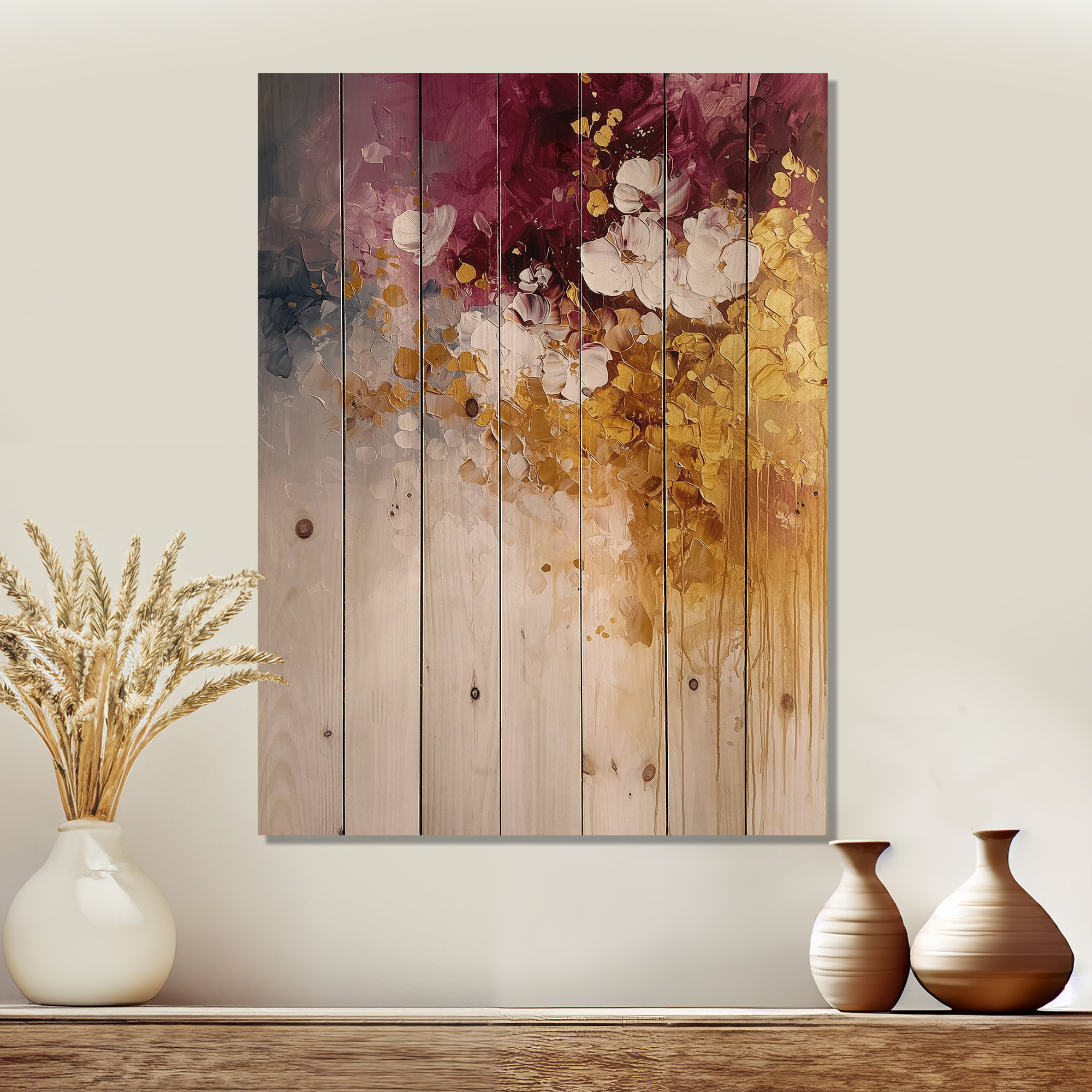 Ophelia & Co. Wildflower On Silent Burst Of Ink I - Wildflowers Wood ...