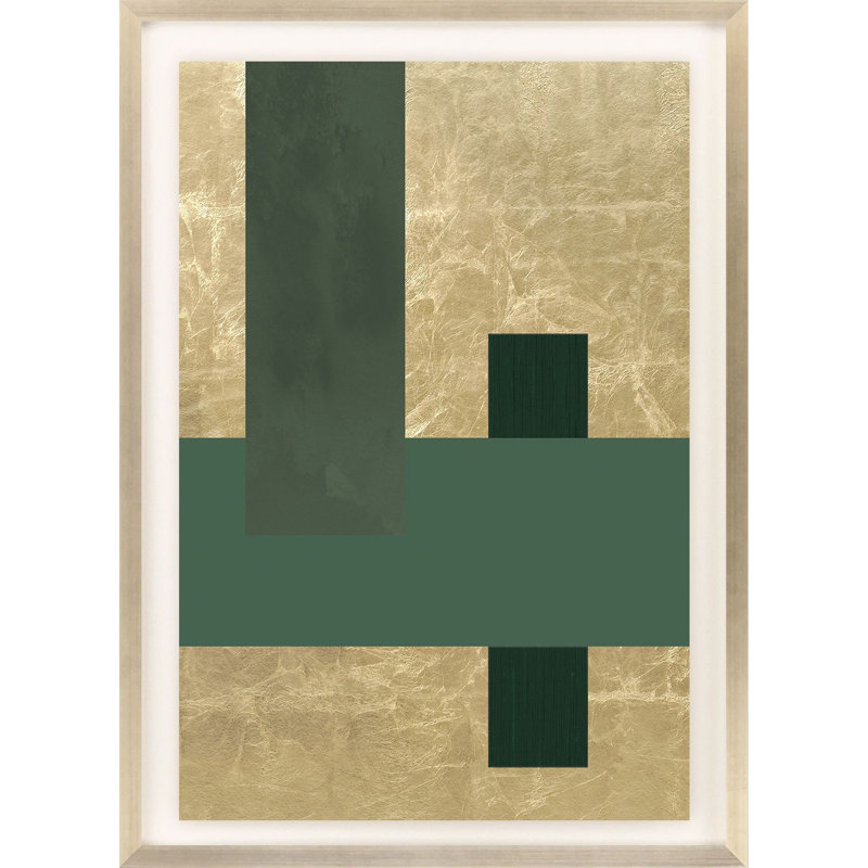 Paragon Gold Colorblock III Print by Libby Langdon Paragon | Perigold