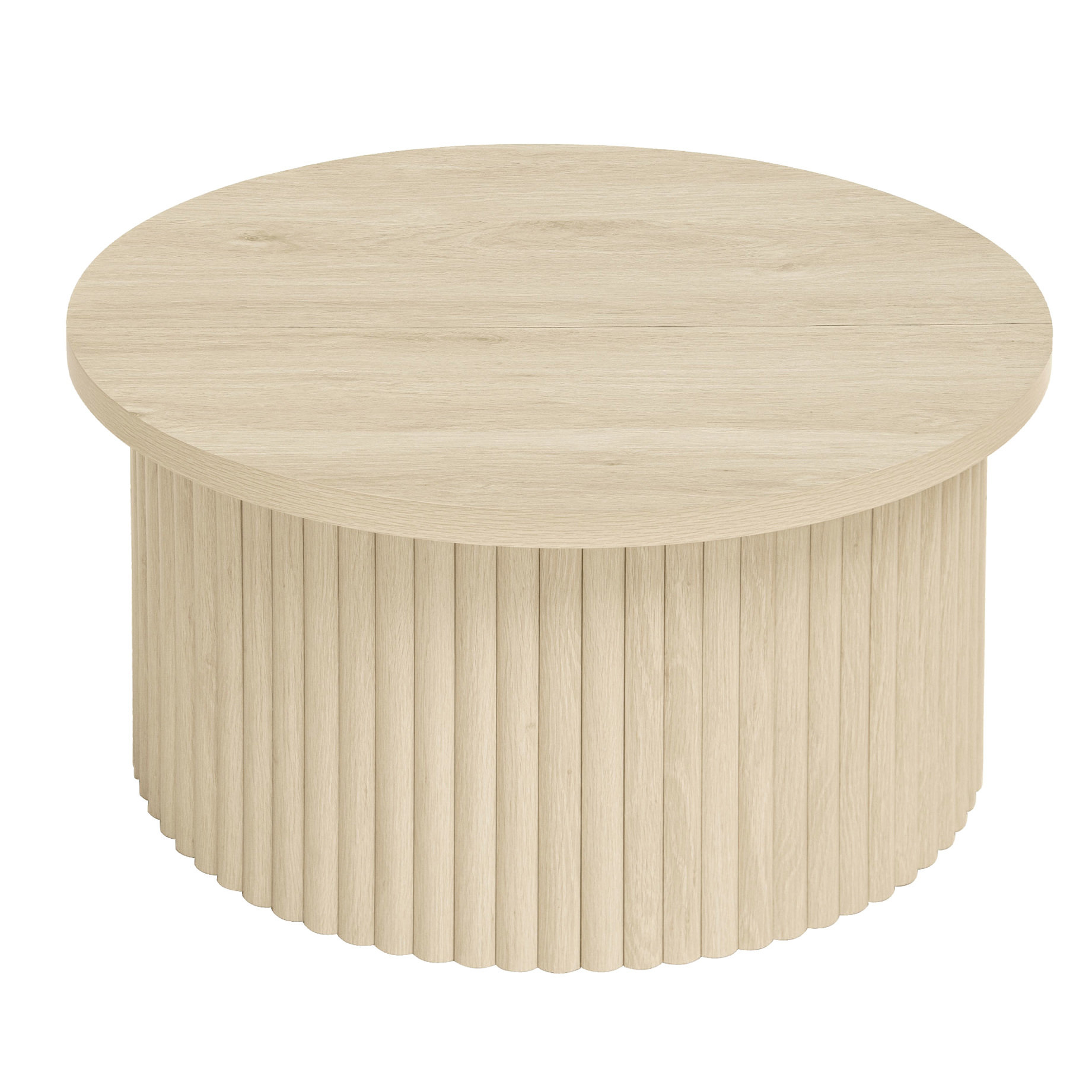 Latitude Run® Modern Round Coffee Table For Apartment, Simple And ...