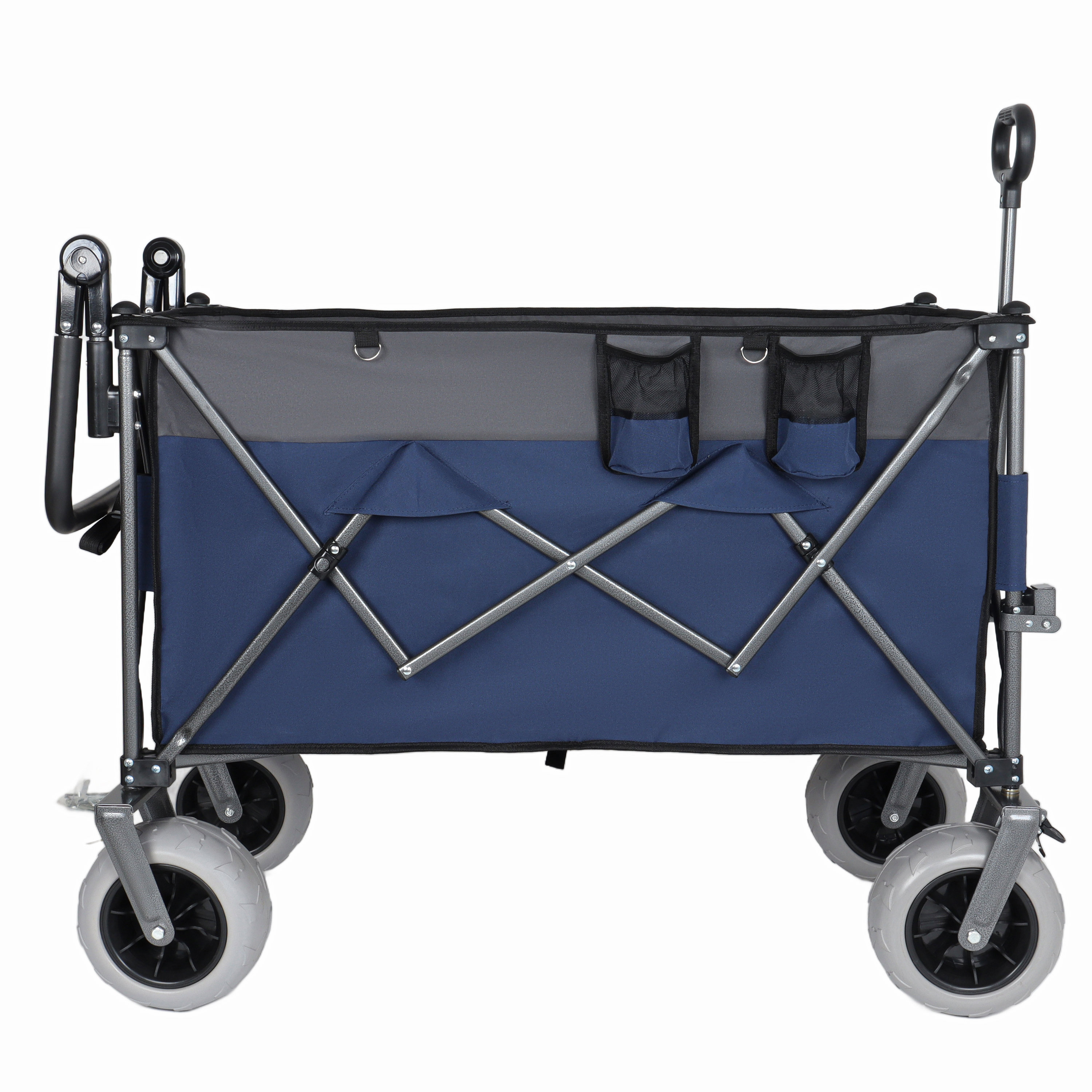 EvoNet 300l Xl Heavy-duty Folding Wagon Cart With 360° Rotating Handle ...