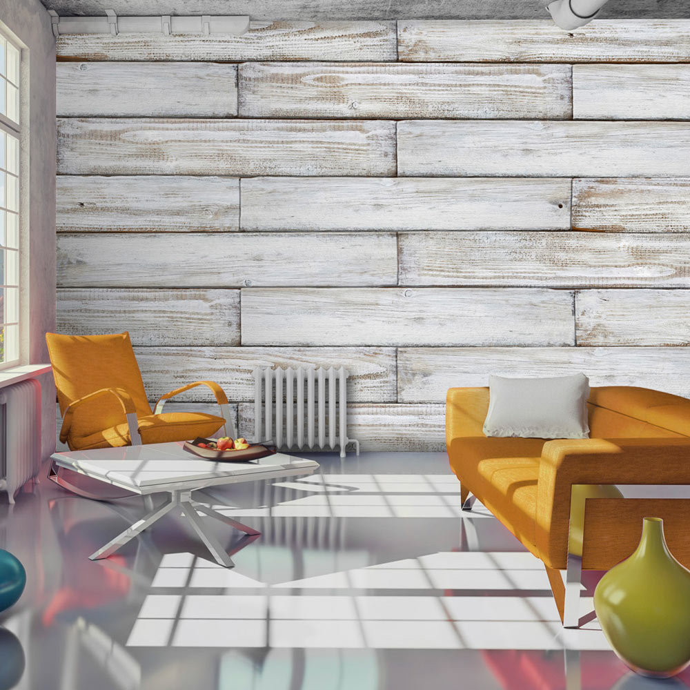 East Urban Home Wooden Weave Wall Mural | Wayfair