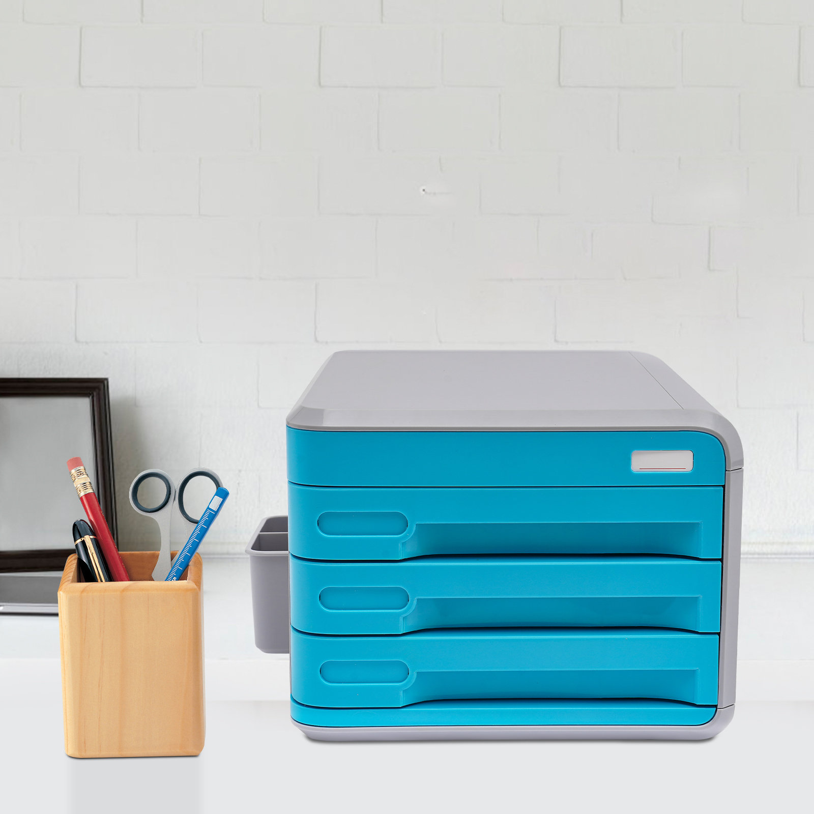 Latitude Run® Intyre Desk Organizer with Drawers - Wayfair Canada