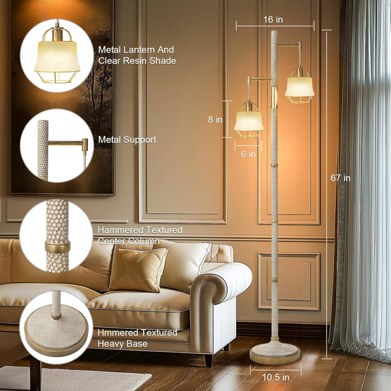 Brayden Studio® Delos 67'' LED Tree Floor Lamp | Wayfair