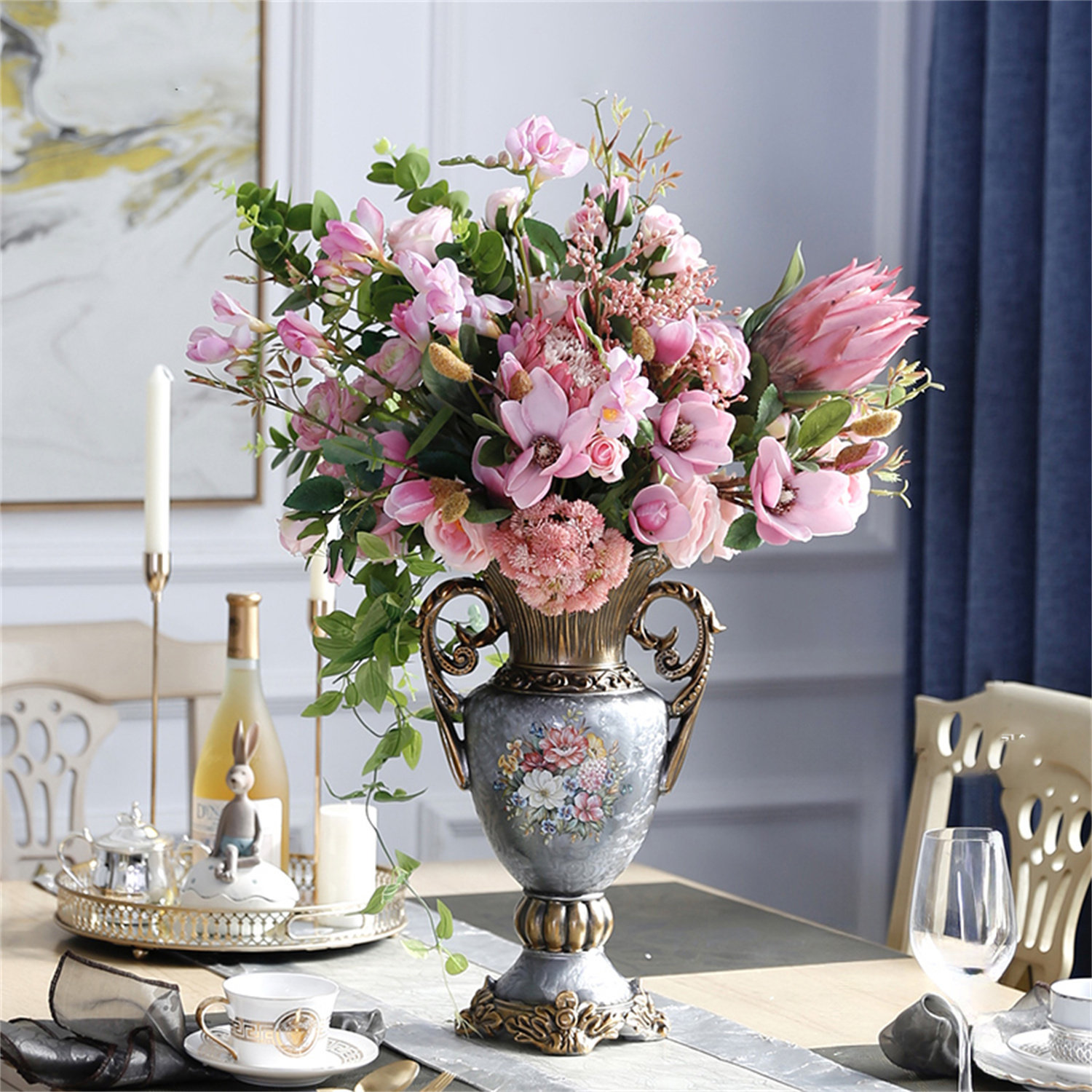 longxinlong Luxury High-End Faux Floral Arrangement | Wayfair