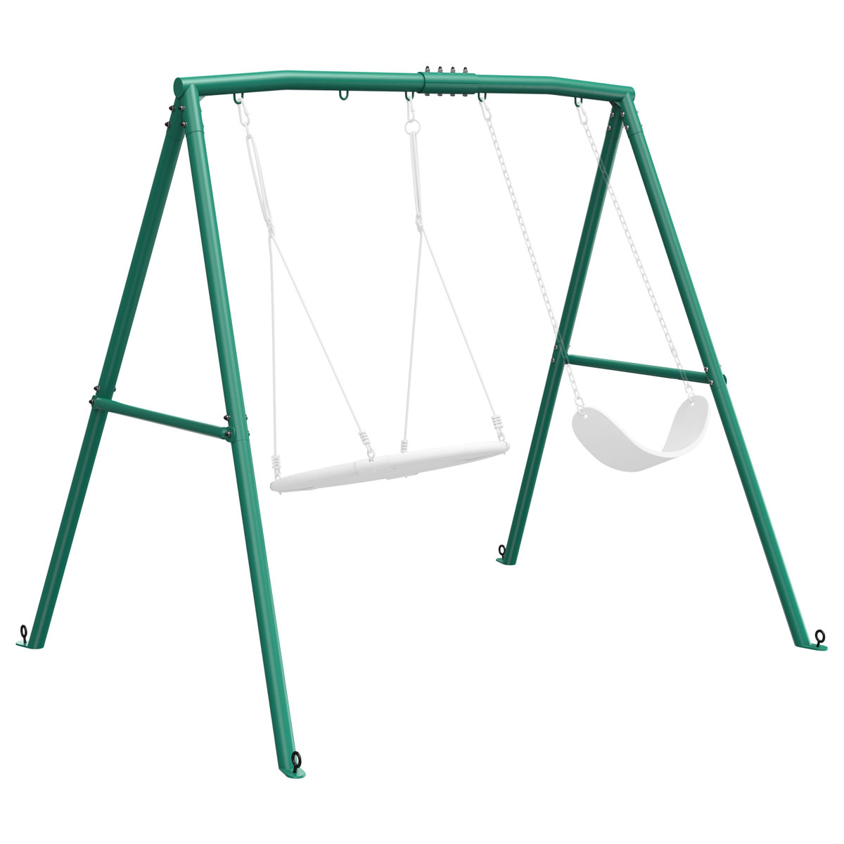 Klo Kick 440lbs Swing Stand Frame, Heavy Duty Metal Swing Set Frame ...