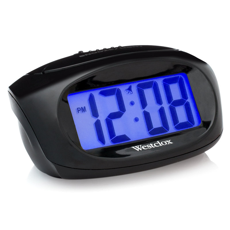 Westclox Clocks Digital Alarm Tabletop Clock in Black & Reviews | Wayfair
