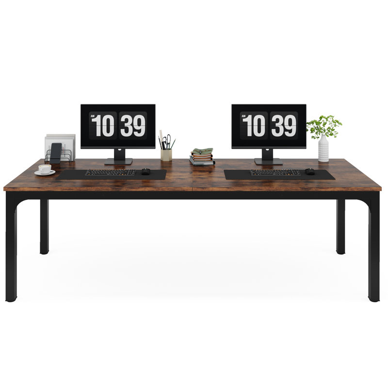 Ebern Designs Pallas 78.74'' Extra Long Double Computer Desk for ...