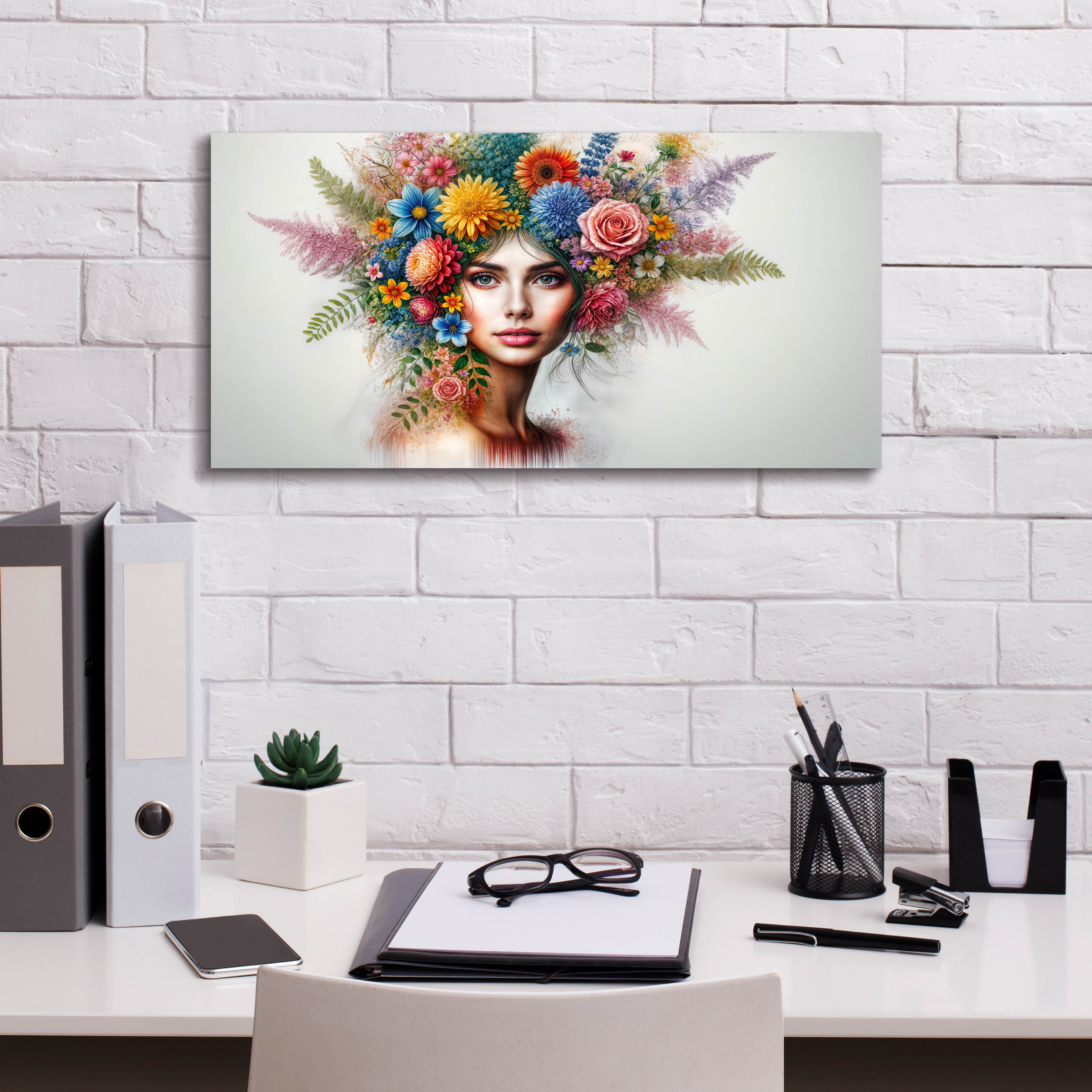 Winston Porter Rae 'Blossoming Face' by Rey Klimt Canvas Wall Art | Wayfair