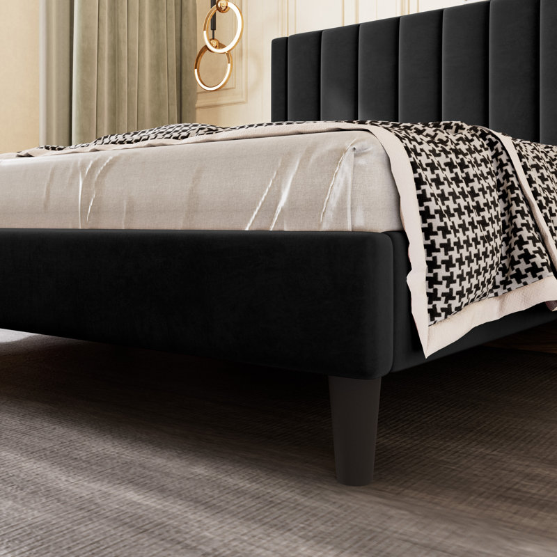 Willa Arlo™ Interiors Ozella Upholstered Standard Bed & Reviews | Wayfair