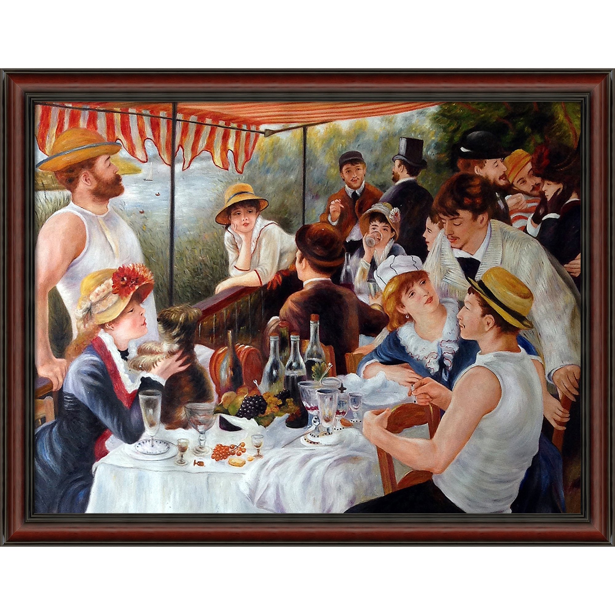 Overstock Art Luncheon Of The Boating Party By Pierre-Auguste Renoir ...