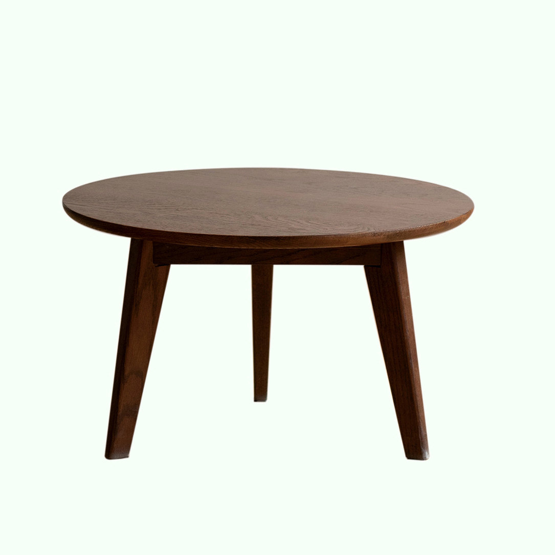 Union Rustic 100% Solid Oak Wood Top Plate Desk Coffee Table | Wayfair