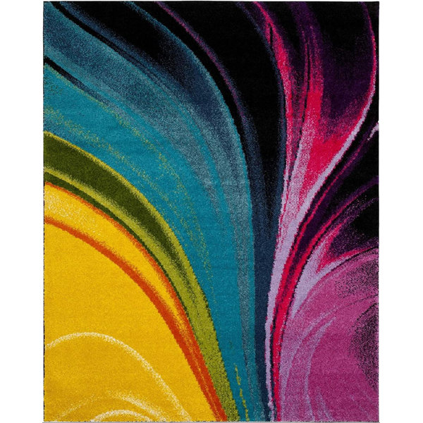 Ebern Designs Cleveland Performance Abstract Rug & Reviews | Wayfair