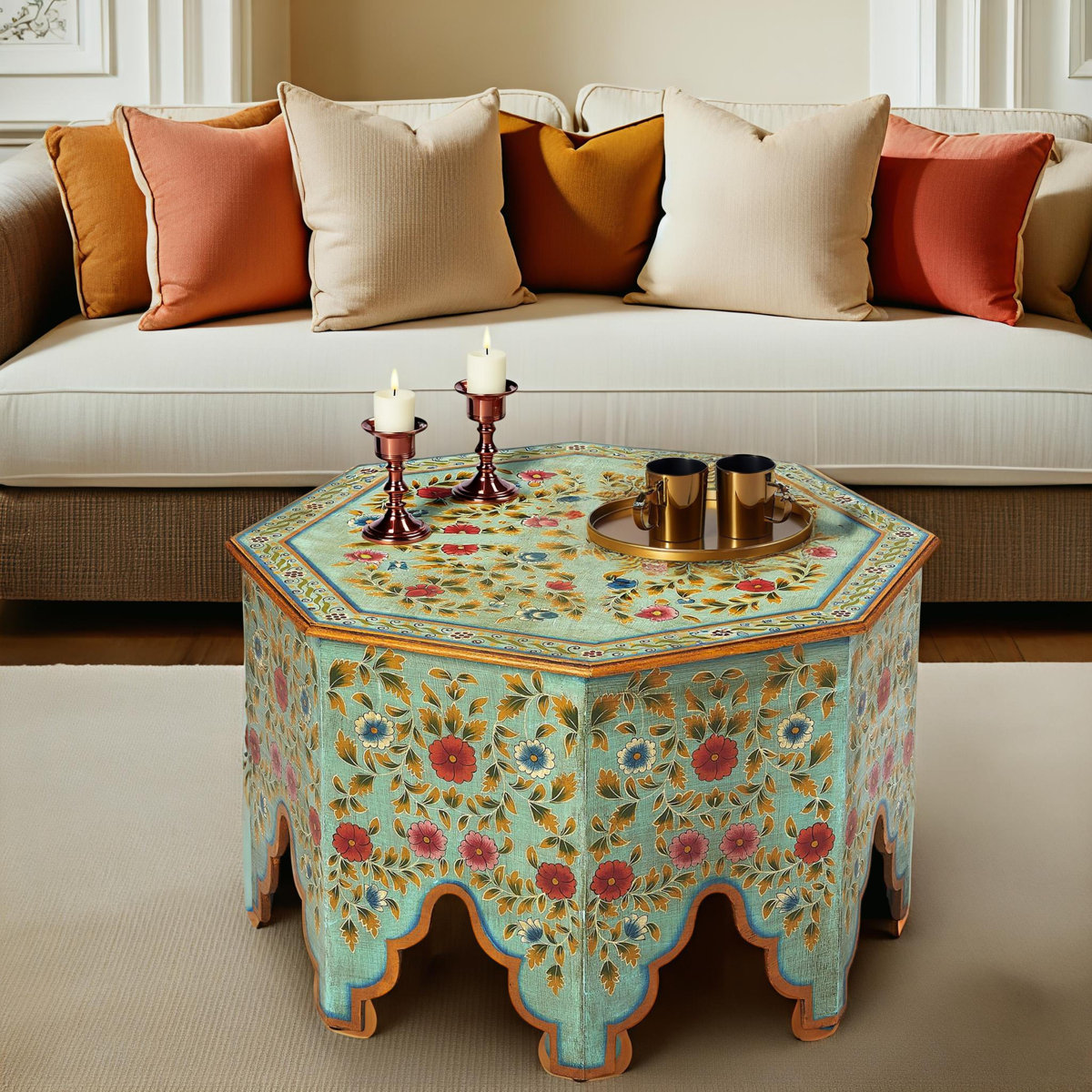 Butler Priya Hand Painted Coffee Table & Reviews | Perigold