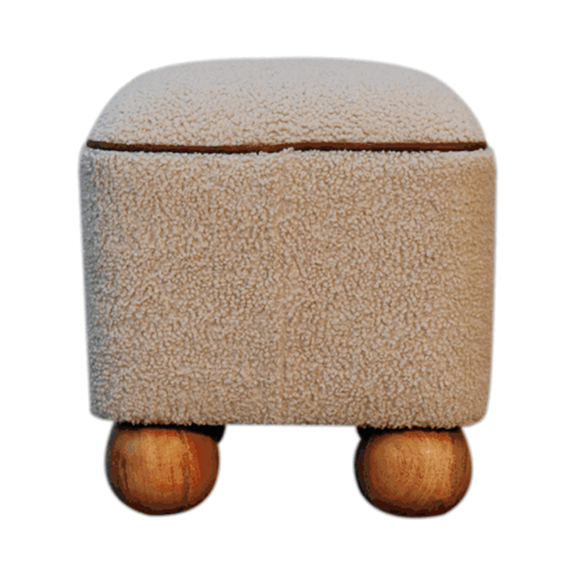 Hokku Designs Solid + Manufactured Wood Accent Stool | Wayfair