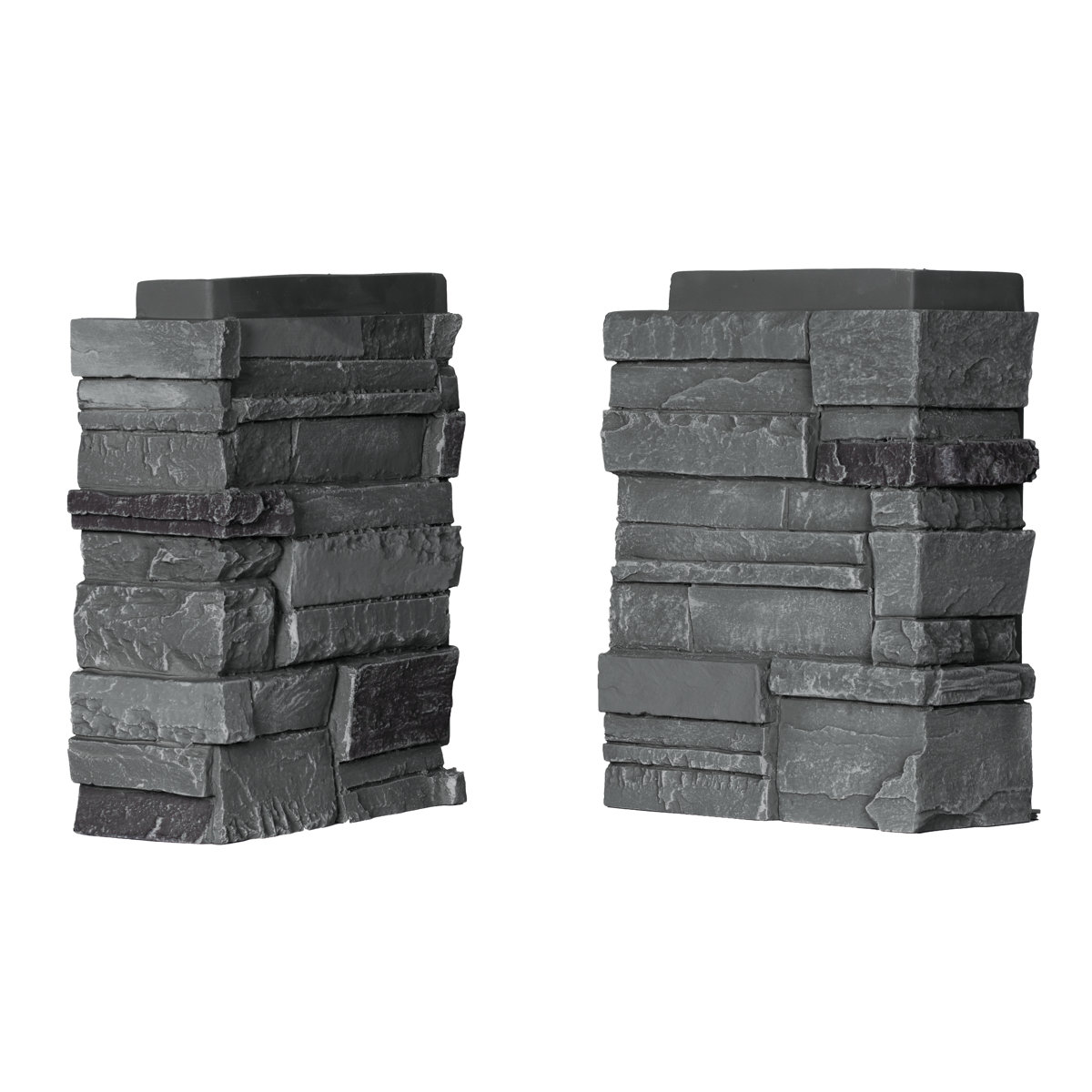 DuraKwik Stone 13" x 10.83" Stacked Stone Wall Paneling Corner ...