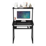 Hokku Designs 2-Tier Computer Desk with Keyboard Tray for Small Spaces ...