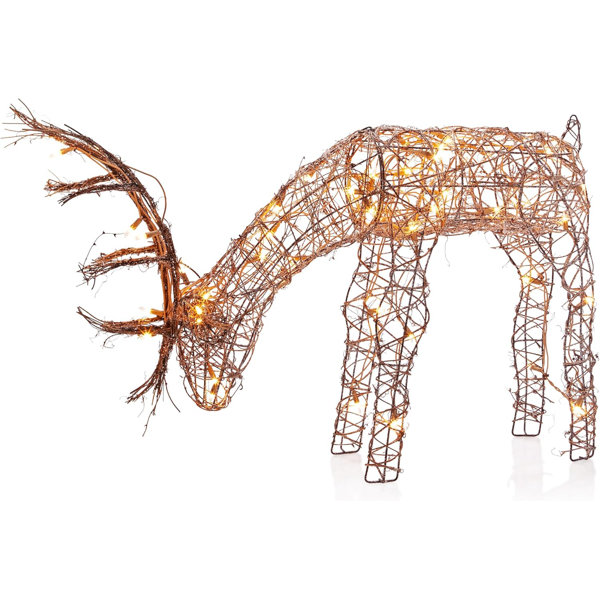 The Holiday Aisle® Alpine Corporation 24"H Outdoor Rattan Grazing ...