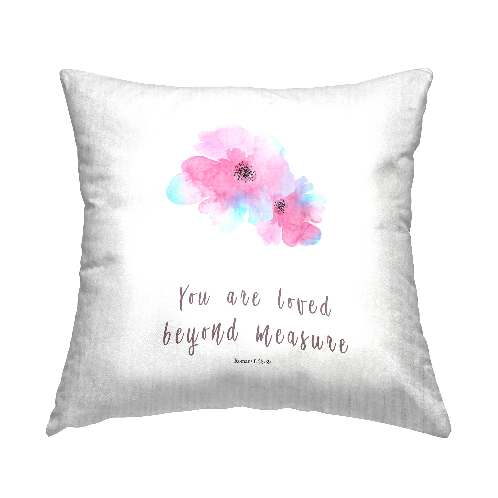 Stupell Industries Loved Beyond Measure Proverb Printed Throw Pillow ...
