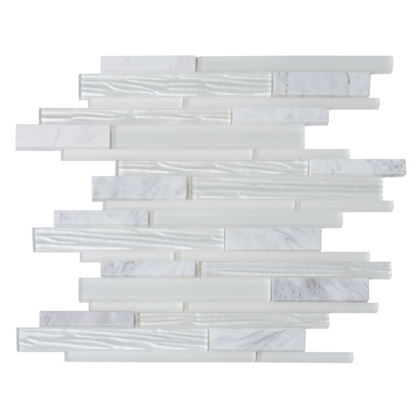 Apollo Tile Matchstick Marble And Glass Mosaic Tile - Wayfair Canada