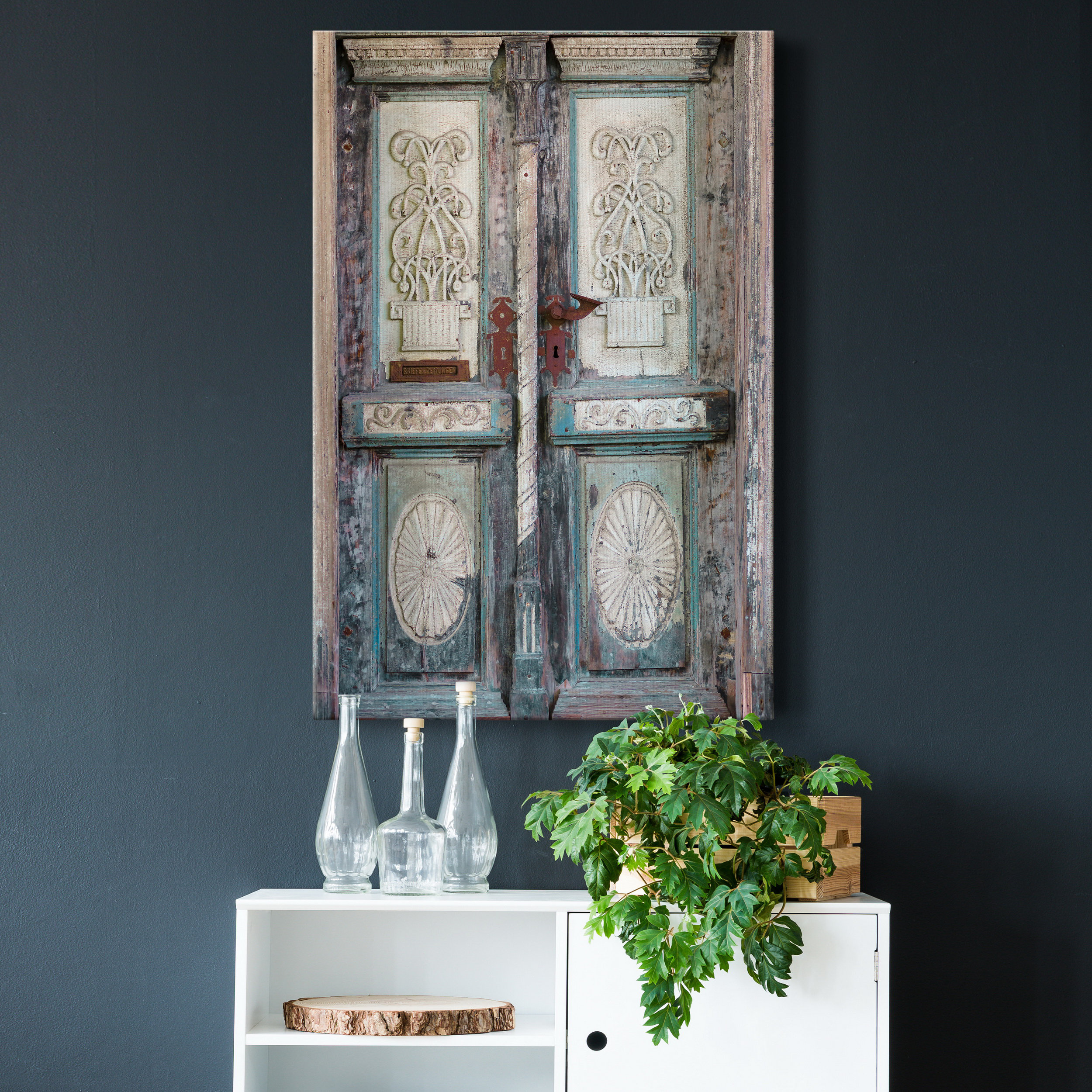 Bungalow Rose Baltic Door - Wrapped Canvas Graphic Art Print | Wayfair