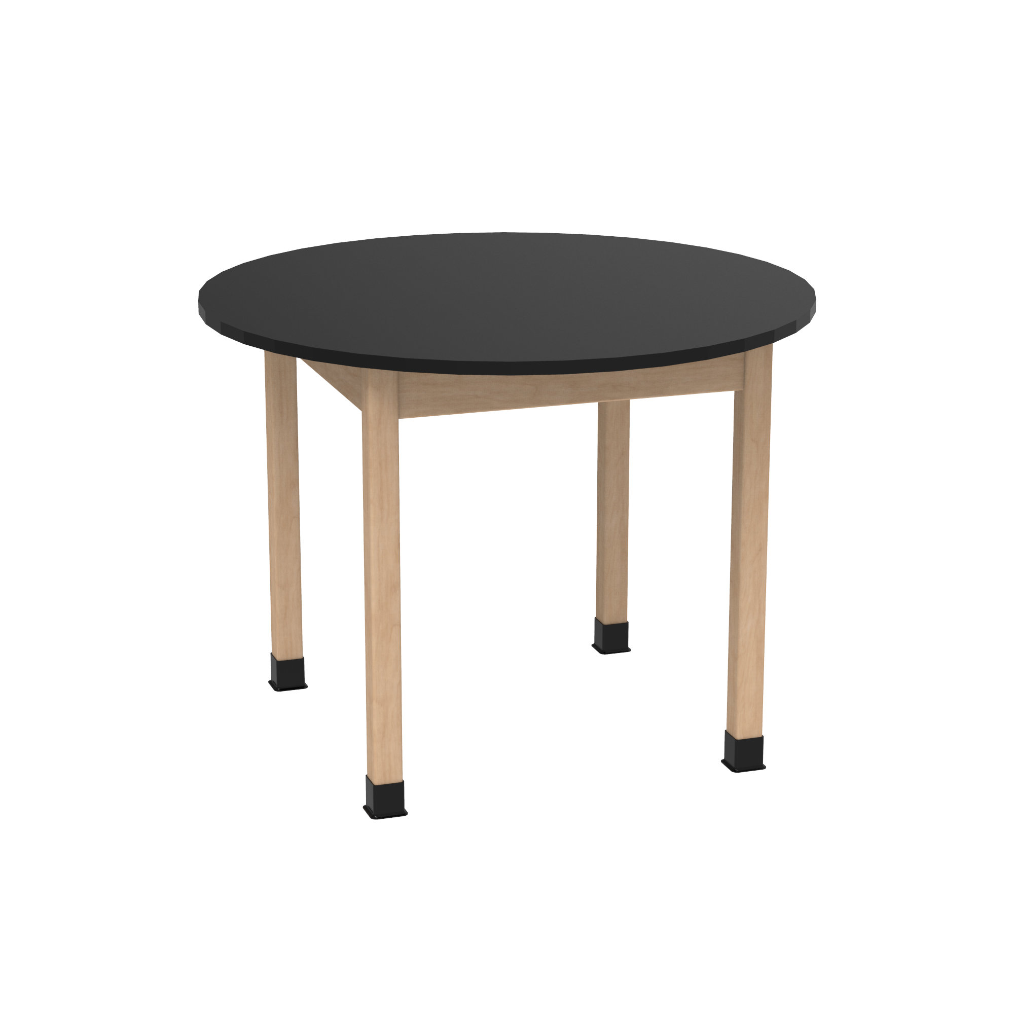 Diversified Woodcrafts PerpetuLab 48" Round Epoxy Resin Top Plain Apron ...