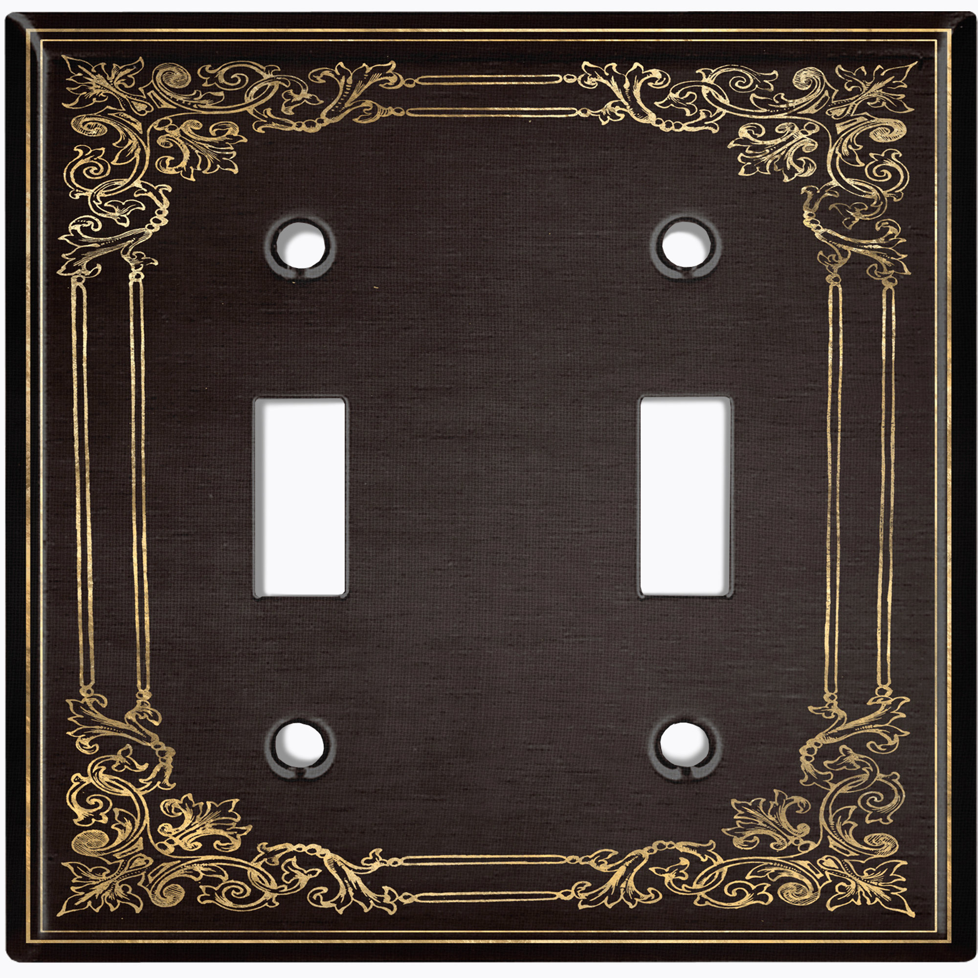 WorldAcc Metal Light Switch Plate Outlet Cover (French Victorian Frame ...