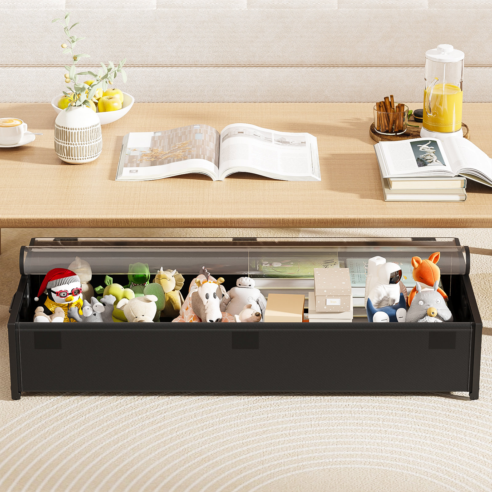 Ebern Designs Underbed Storage Box With Wheels & Reviews | Wayfair