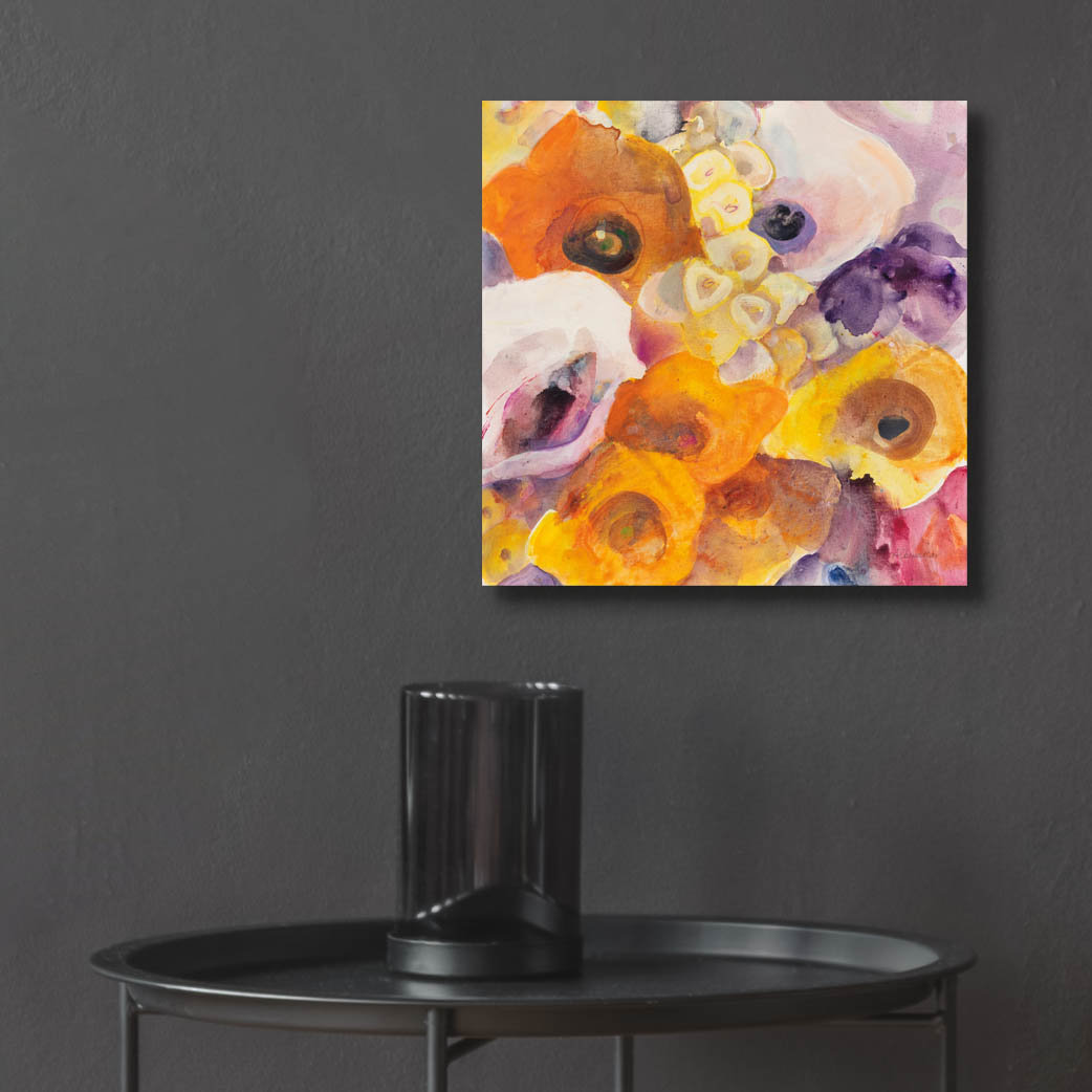 Winston Porter 'Bright Flowers 4' by Albena Hristova Acrylic Glass Wall ...