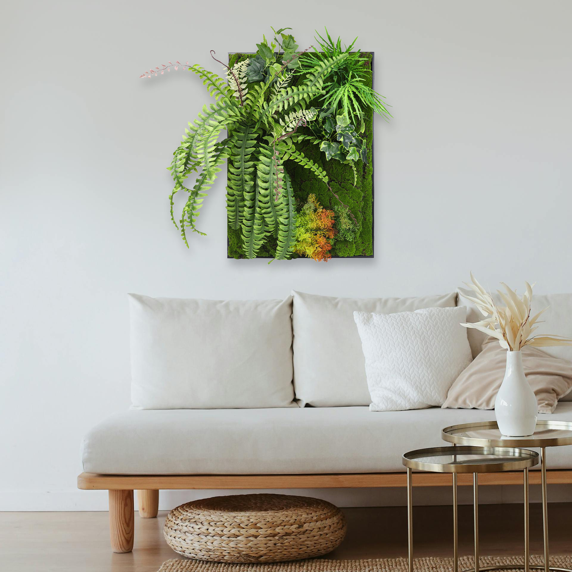 Lark Manor™ Bashirah 3D Artificial Moss Fern Wall, Faux Plant Wall Art ...